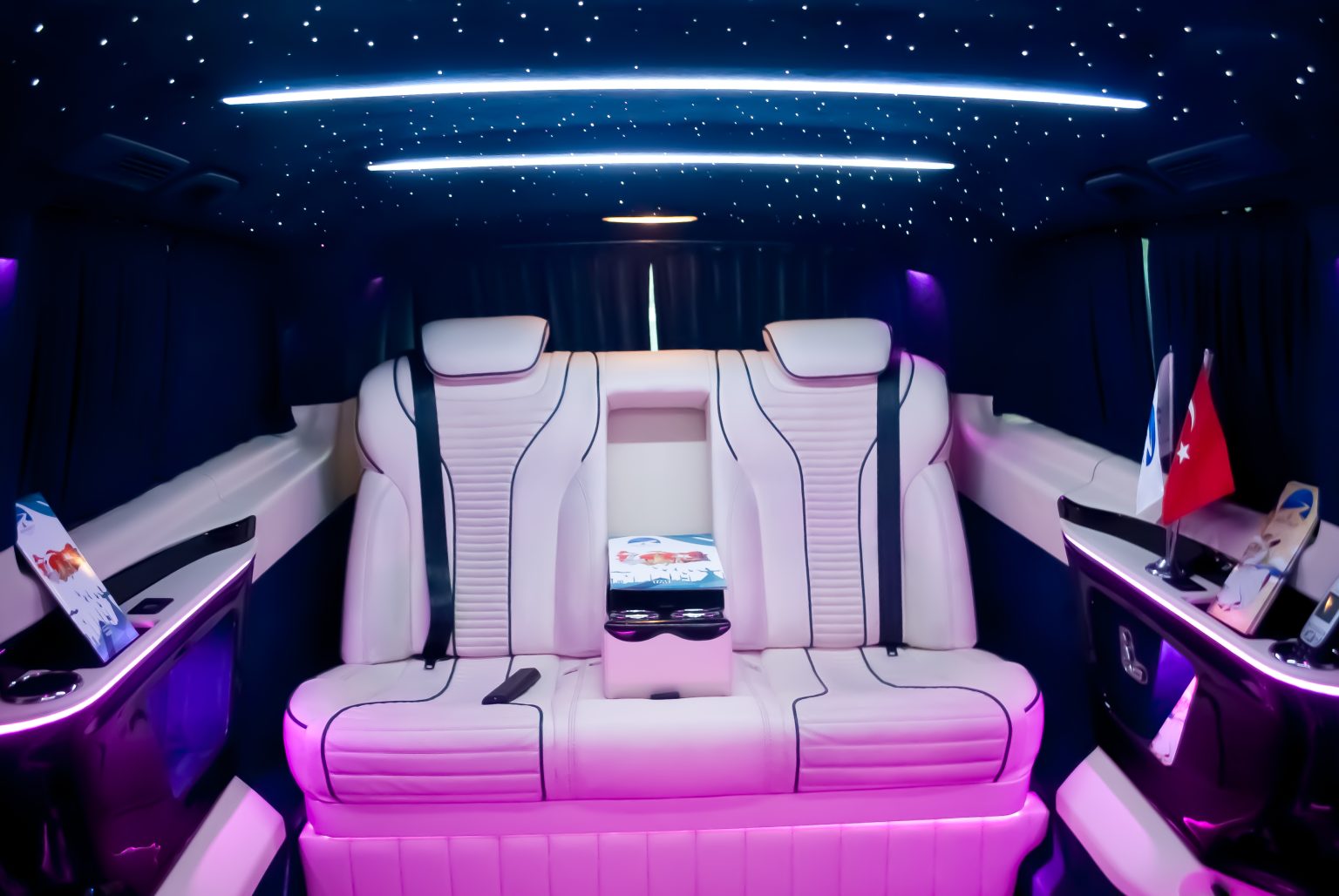 Mercedes Vito VIP Luxury car rental in Turkey with driver